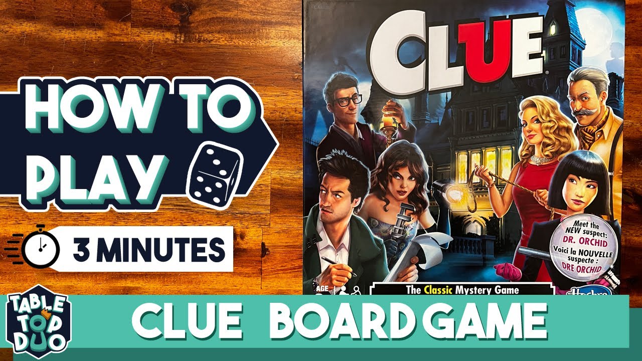 How To Play Clue Board Game in 3 minutes (Cluedo Board Game Rules)
