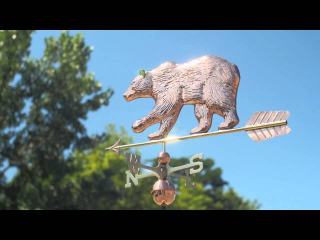Bear Weathervane with Arrow – The Copper House