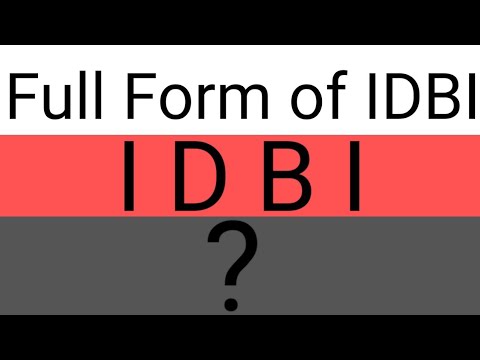 Full Form of IDBI/ IDBI Full Form