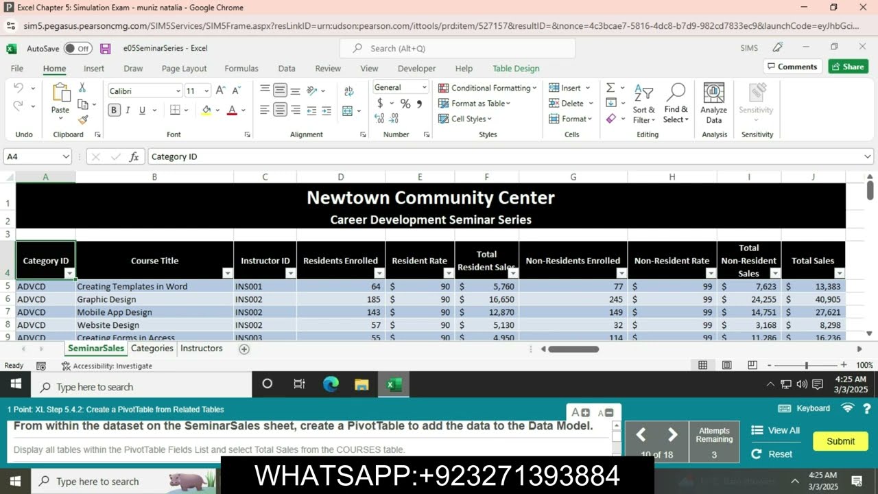 Excel Chapter 5 Simulation Exam || Excel Chapter 5 Simulation Exam || Chapter 5 Simulation Exam