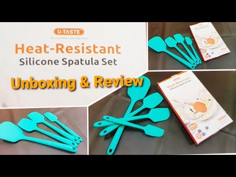 U-Taste Silicone Spatula Set | Unboxing & Review | Top 4 Best Spatula | U-Taste Product