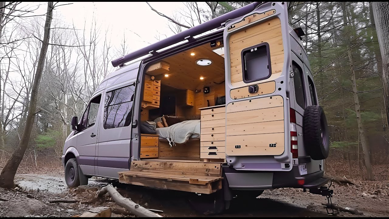 Building Amazing Cozy DIY CAMPERVAN from Scraps | Start to Finish by ‪@murattuncer