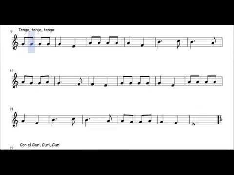 24 of 30 Popurrit Mix Sheet Music for Soprano Sax Chinese Melody Pentatonic Tengo Con el Guri