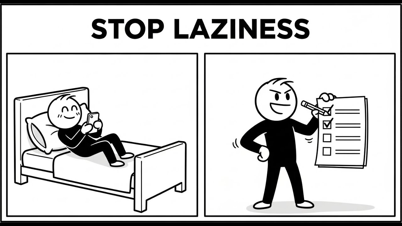 How to Overcome Laziness in 3 Simple Steps (Science-Backed Method to Stop Being Lazy!)