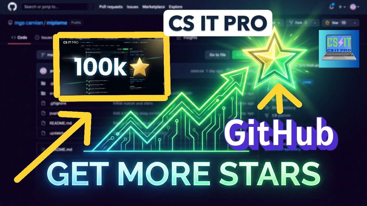 How to Get More GITHUB Repo STARS | Guide for Developers / fresher (2026), CSE  CS IT PRO, GET HIRED