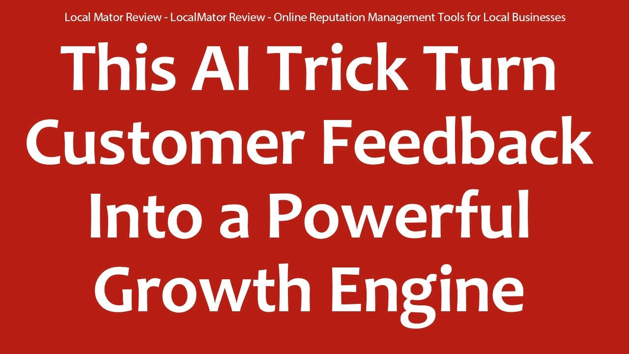 Local Mator Review - LocalMator Review - Online Reputation Management Tools for Local Businesses