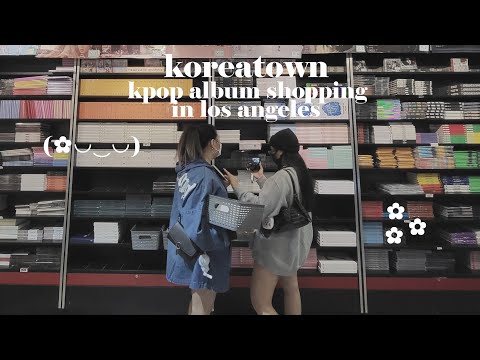 la travel series [7] koreatown and kpop album shopping at choice music vlog