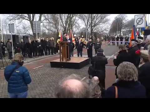 Commemoration Ceremony Highlander Bridge, Gennep (NL) 07feb15