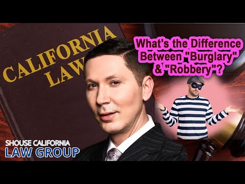 What's the difference between "Burglary" and "Robbery"?
