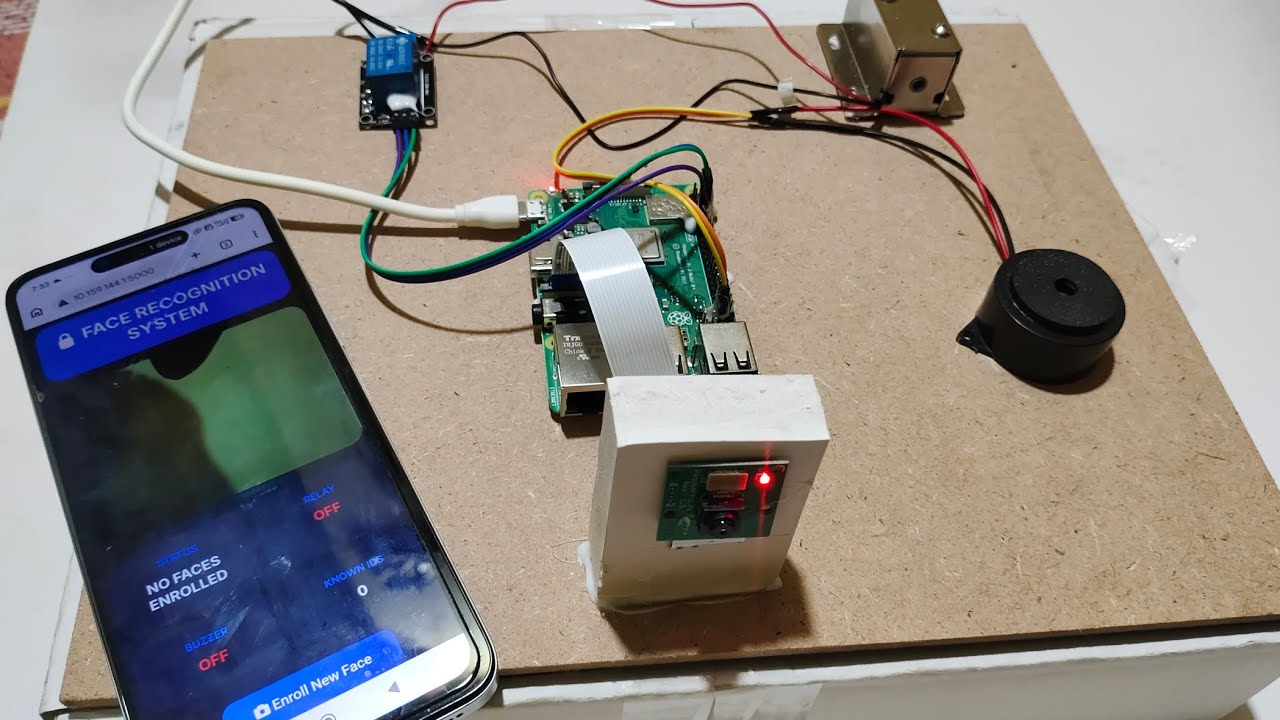 Raspberry Pi Based Face Recognition Door unlocking 