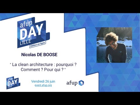 La clean architecture : pourquoi ? Comment ? Pour qui ? - AFUP Day 2020 ...