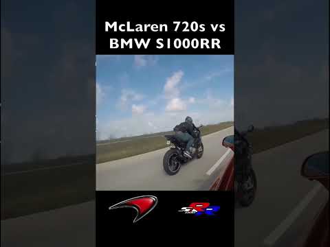BMW S1000RR vs McLaren 720s #bmw #s1000rr #mclaren #lamborghini #turbo #superbike #motorcycle #race