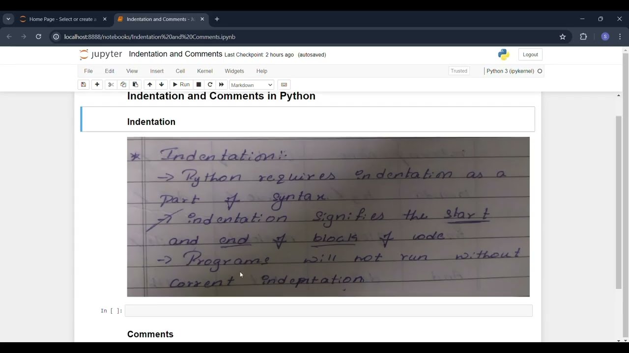 Indentation and Comments in Python | Python Basics Tutorial