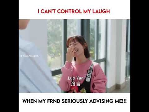 I can't control my laugh when my friend seriously advice me
