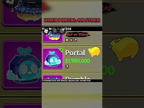 When portal on stock🗿#roblox🥶#bloxfruit💀#short💯
