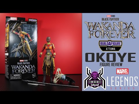Marvel Legends OKOYE Black Panther Wakanda Forever Attuma BAF Wave MCU Movie Figure Review