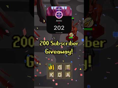 200 Subscriber GIVEAWAY! 💙 #oldschoolrunescape #runescape #rs #giveaway #subscribe #200subs #live