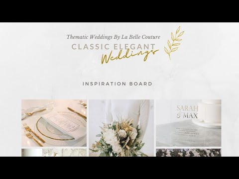 Thematic Weddings Inspiration Moodboard - Elegant Classic