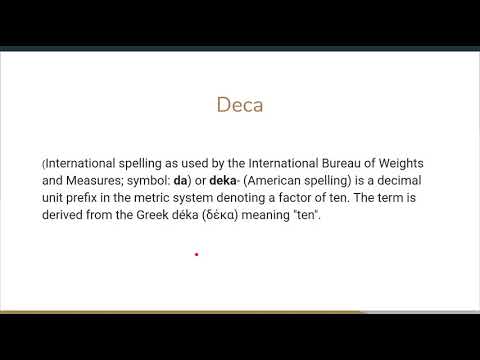 Metric Prefixes