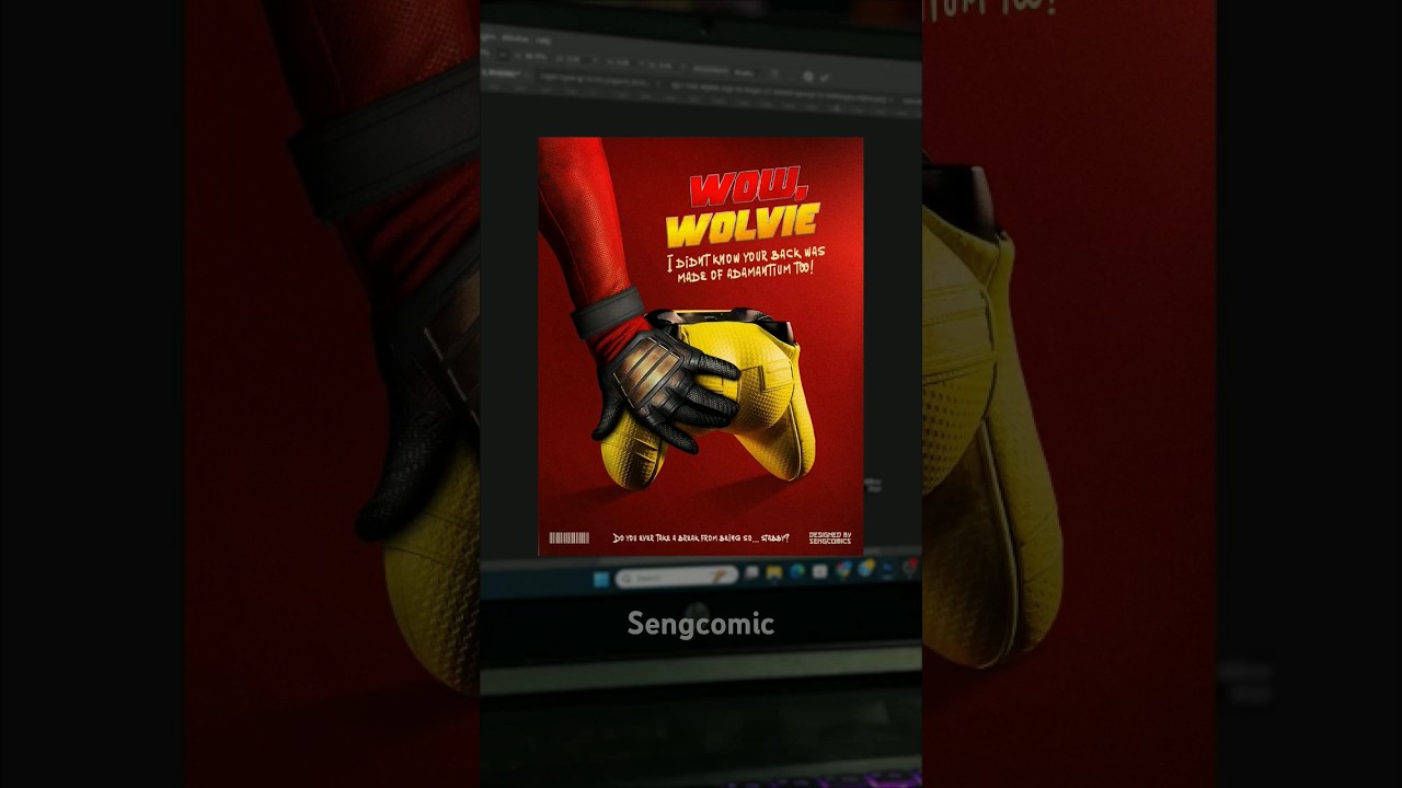 Deadpool & Wolverine poster design #posterdesign #adobephotoshop #graphicdesigntutorial