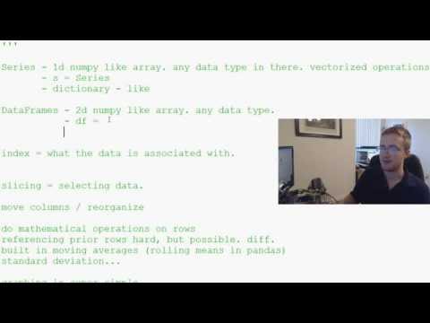 Learn Pandas with Python 2 7 Part 2 Terminology - Mind Luster