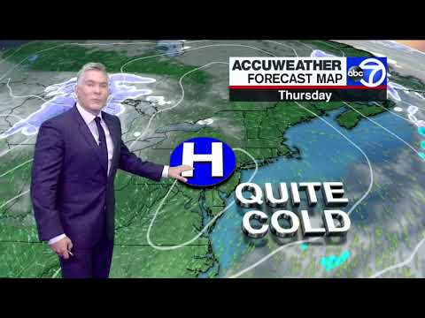 Sam Champion NYC weather forecast: Rain and warm then cold and snow