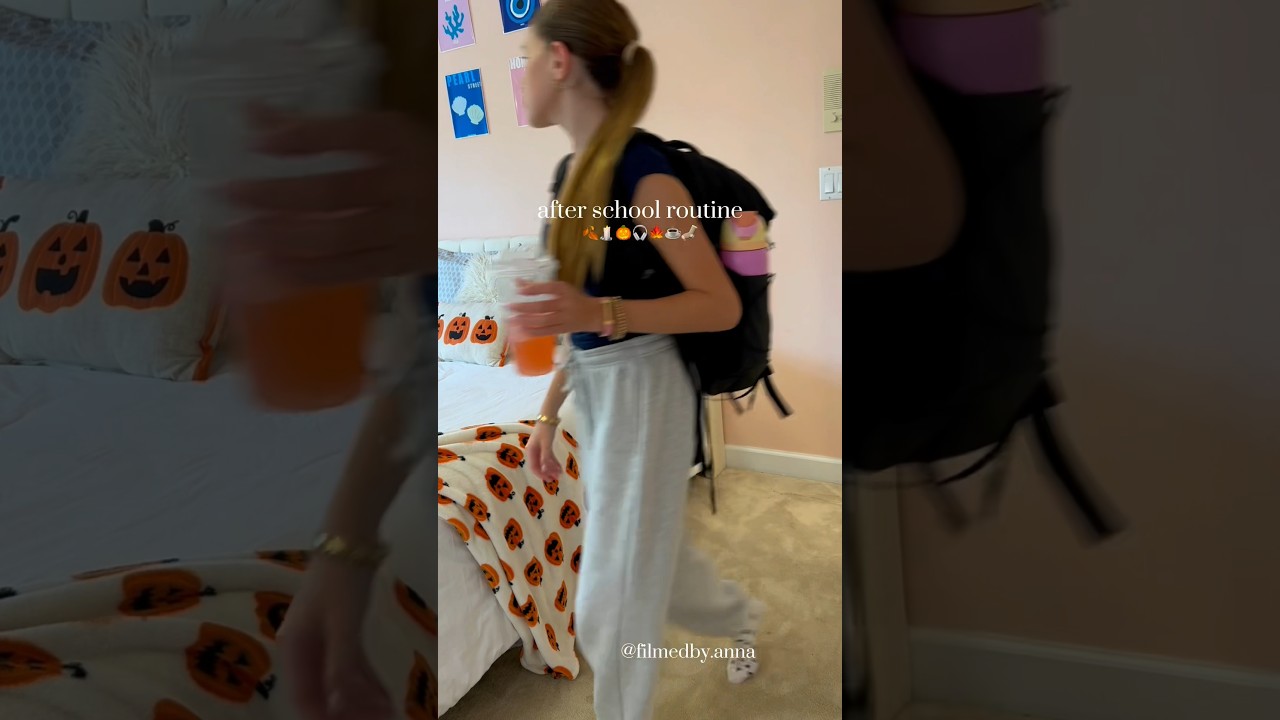 after school🍂  #fall #afterschool #routine #preppyvlog #fallvibes #shorts #blowup #fyp