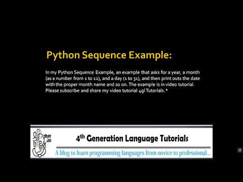Python Sequence Indexing Part 1