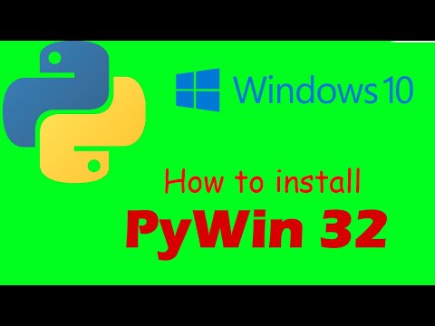 How to install pywin32 on windows 10/11 (working 2022)