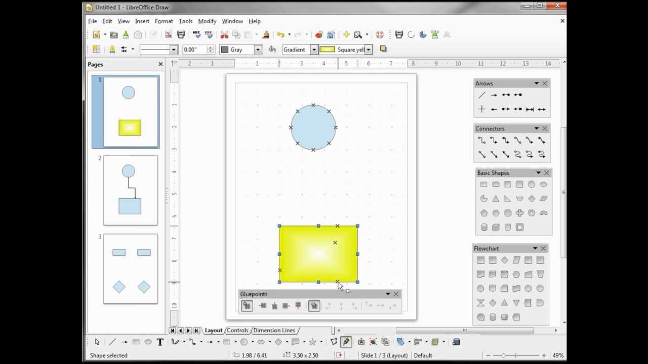 LibreOffice Draw (22) Glue Points