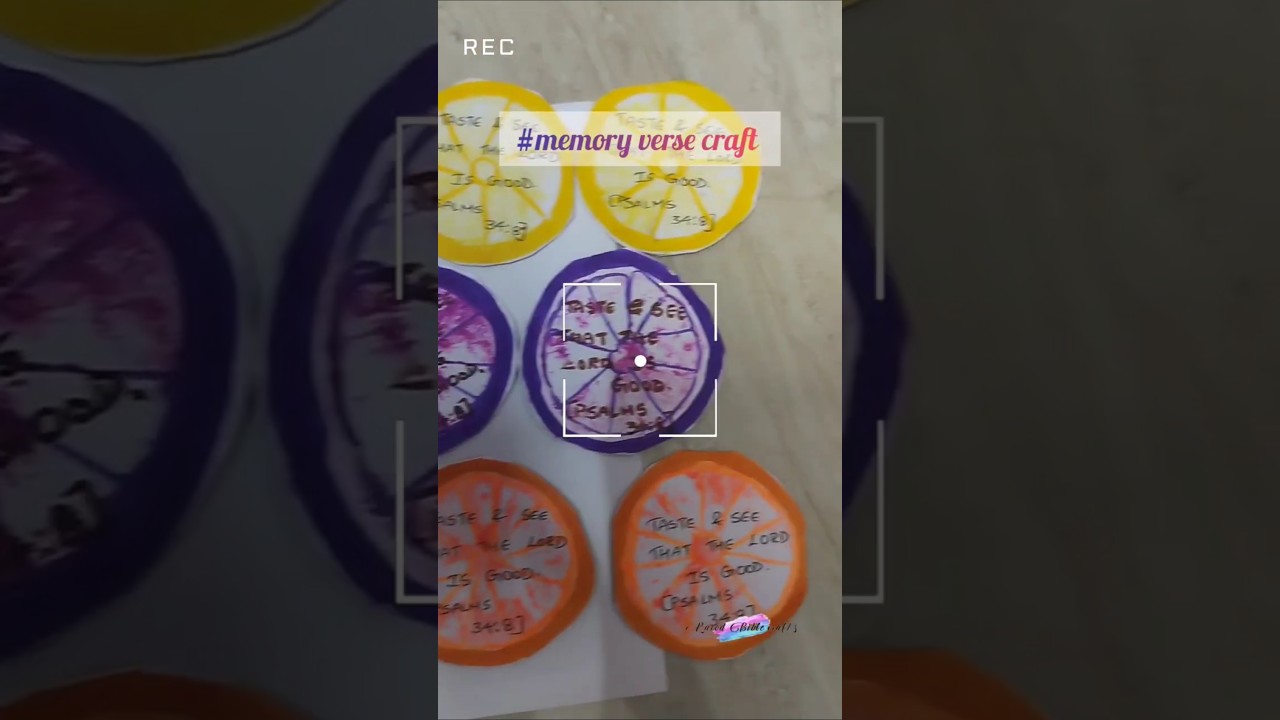 Memory Verses Craft