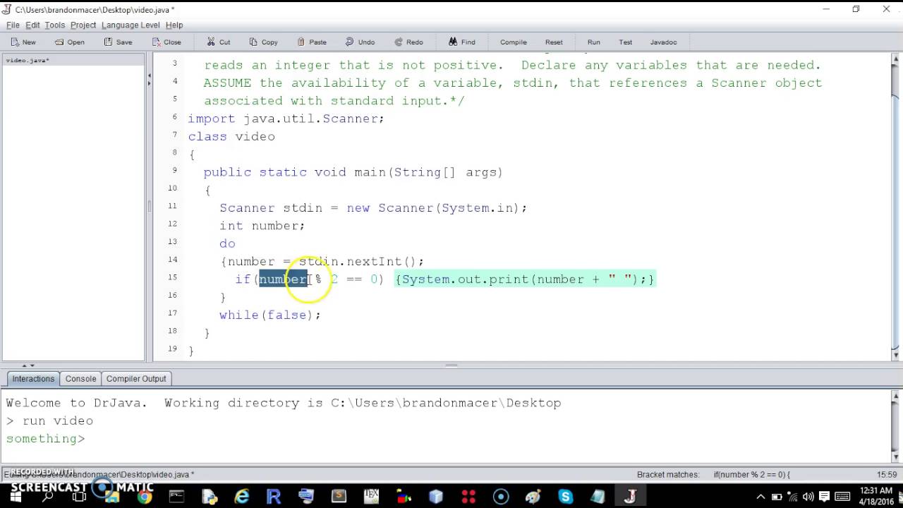 21003 Java MyProgrammingLab Answer Walkthrough