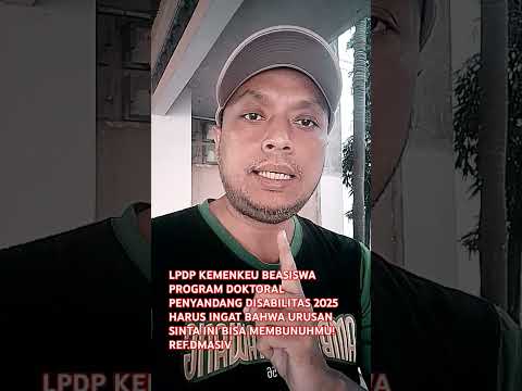LPDP KEMENKEU BEASISWA PROGRAM DOKTORAL PENYANDANG DISABILITAS 2025: "SINTA INI BISA MEMBUNUHMU!".