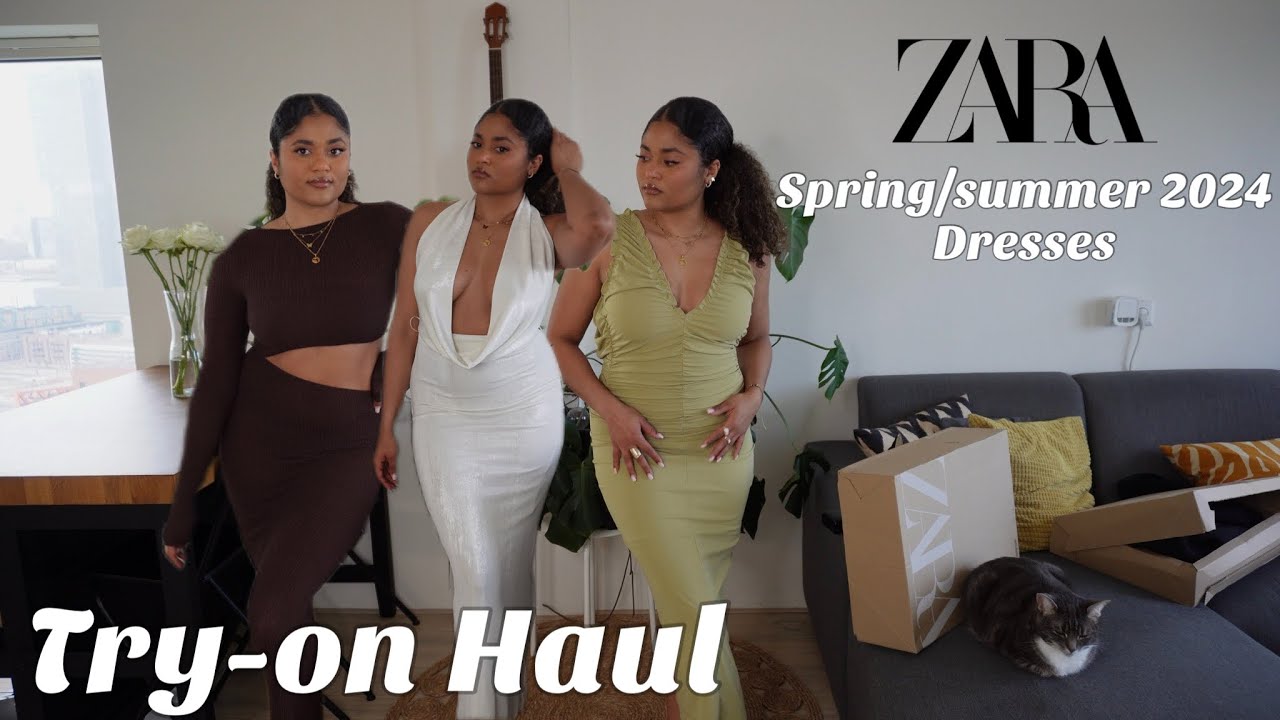 NEW IN ZARA 2024 SPRING/SUMMER DRESSES | TRY-ON HAUL | Debby Clementina - Toronto Streets Magazine