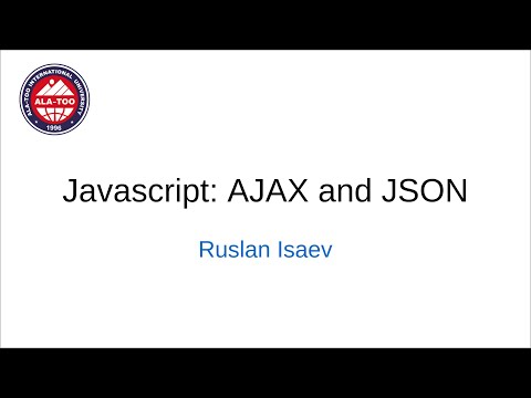 CS 203 - Javascript: AJAX and JSON (weather example)