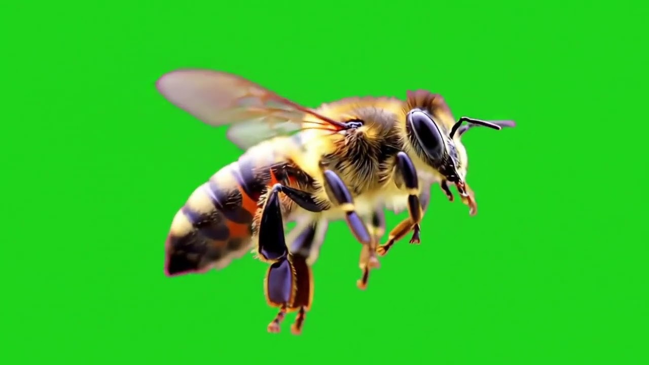 Bee Green Screen - Footage Free - Video Free