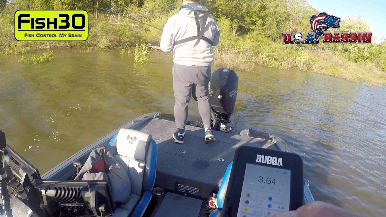 Flooded Bushes are Holding the Bass in the USA Bassin Tournament on Truman