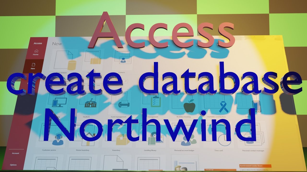 How to create Microsoft Access Sample Database NorthWind