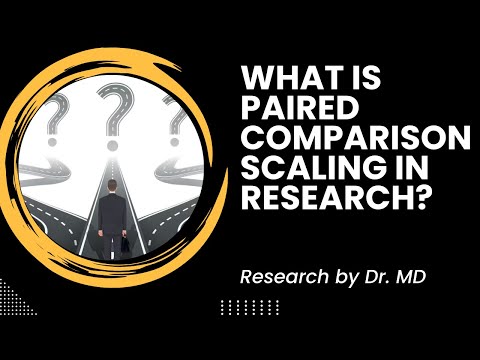 What is paired comparison scaling in research?