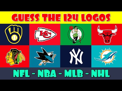 Guess the Logo Sports Teams - 124 NHL, NBA, MLB, and NFL Logos π π βΎοΈ π