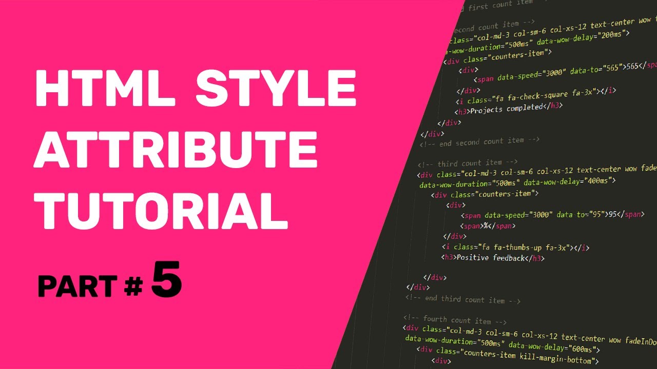 Html Style Attribute | HTML Tutorial For Beginners 2020 | Part 5