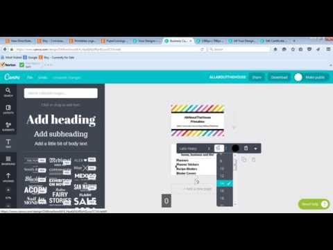 How to make business cards for free without Photoshop (using Canva), DIY business stationery