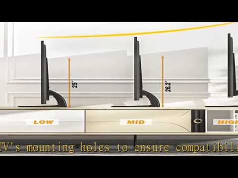 5Rcom TV Stand Mount, Universal TV Stand Tabletop for 22 to 65 inch Plasma LCD LED Flat Screen TVs,