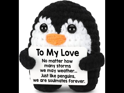 The Sweetest Gift for Your Soulmate | Handcrafted Penguin Plush with a Heartfelt Message