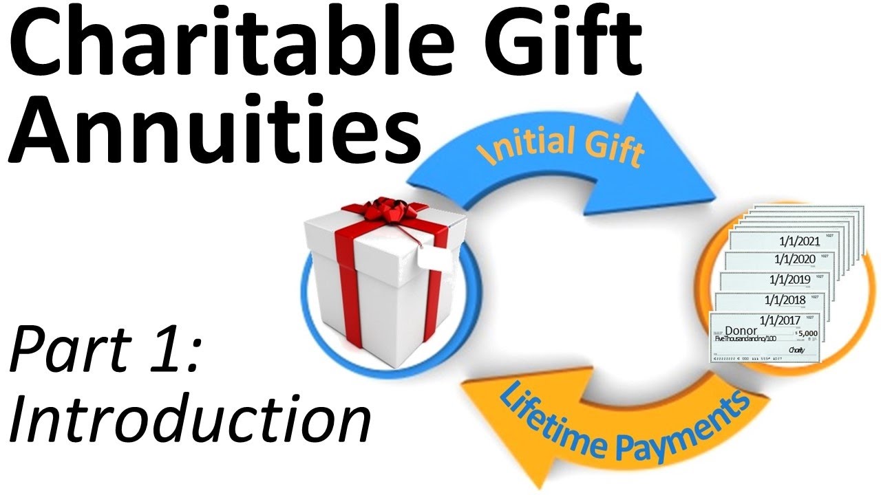 Charitable Gift Annuities 1: Introduction