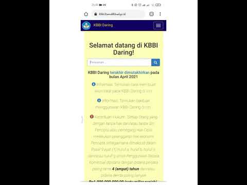 [TUTORIAL] Mencari Arti Kosakata di KBBI Daring