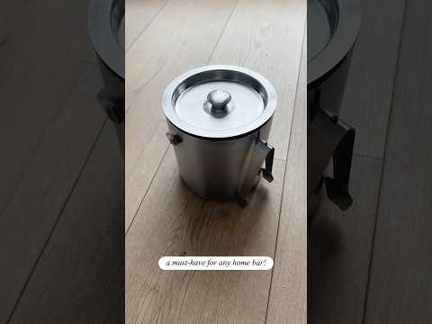 π§ Insulated Ice Bucket with Lid & Tongs | 3L Stainless Steel for Home Bar!