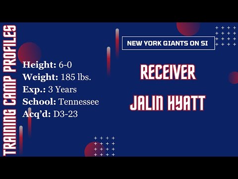 New York Giants Camp Preview: WR Jalin Hyatt