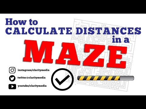 How to Calculate Path Distances in a Maze