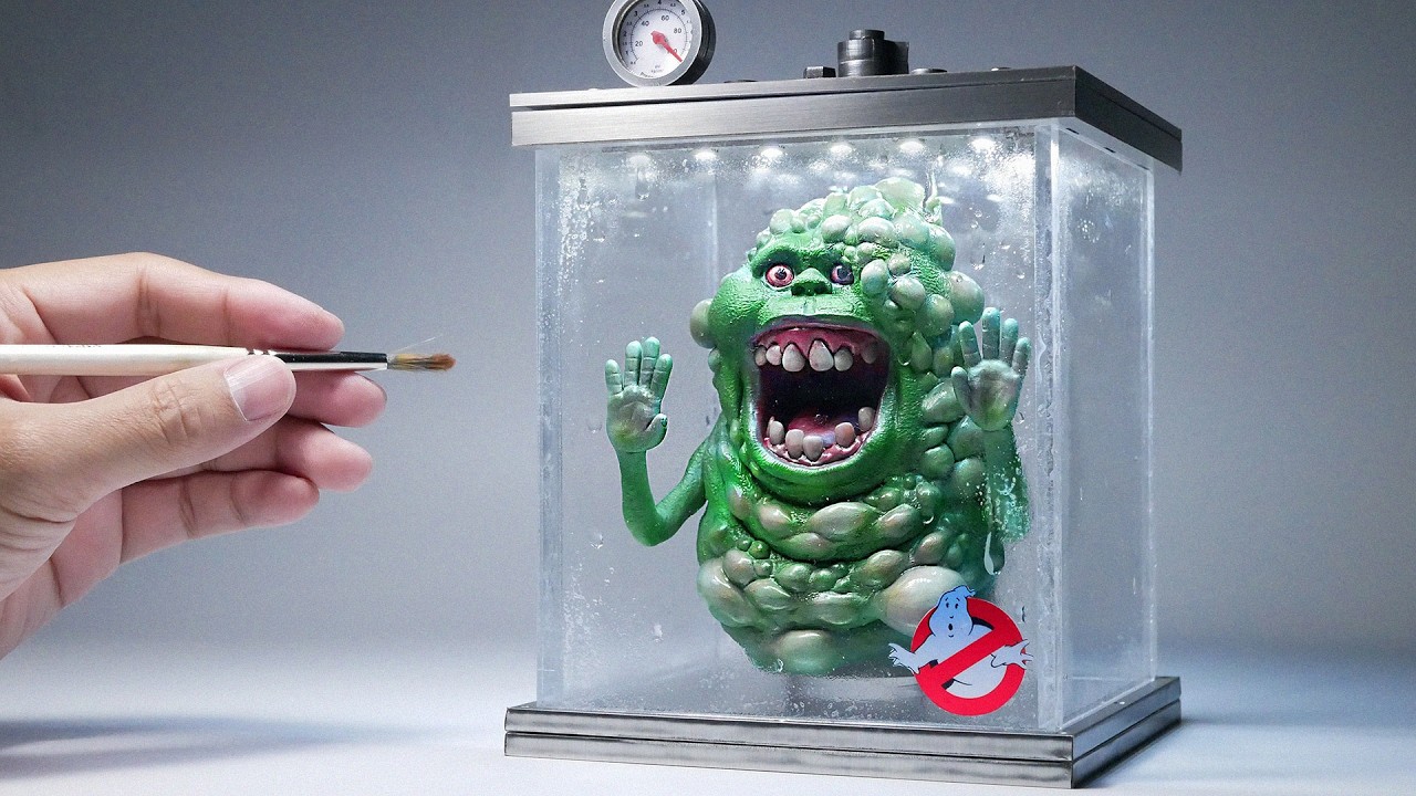 How to Make a Slimer Trapped in a Vacuum Chamber Diorama